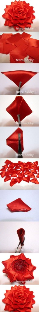 Diy Beautiful Red Flower | Best DIY Ideas