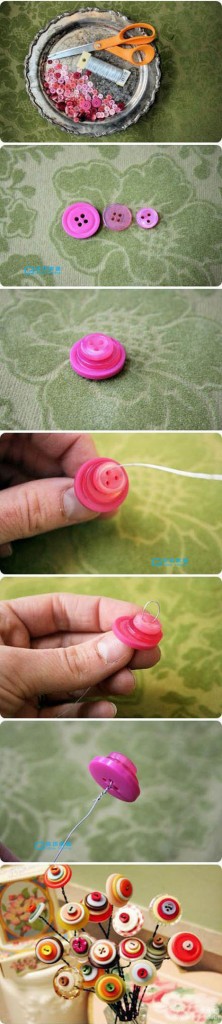 Diy Beautiful Button Flower | Best DIY Ideas